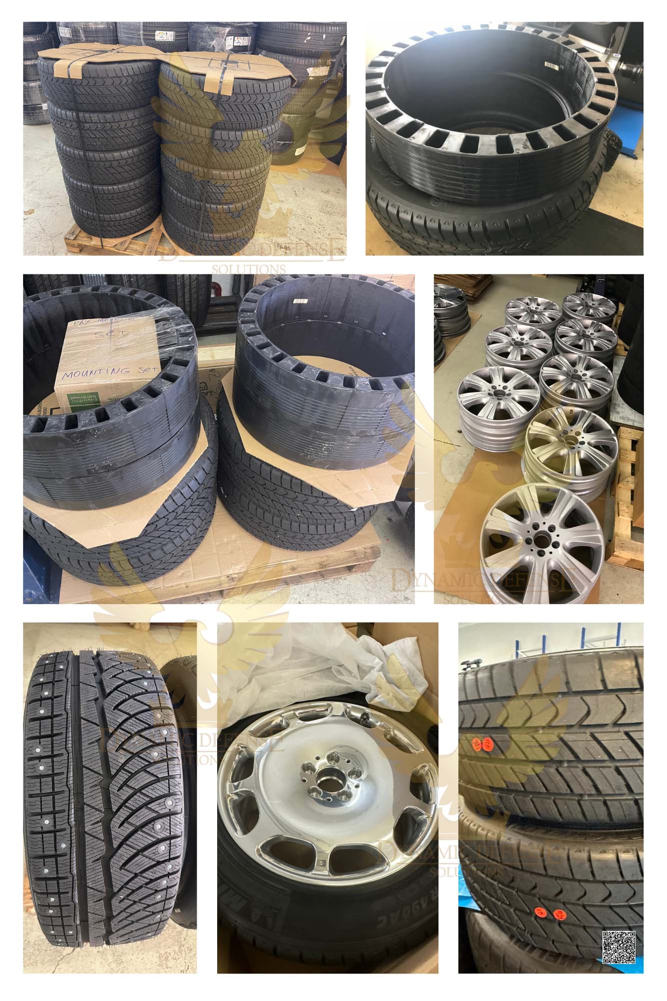Michelin Pax Tires 245 700 R470 AC with Support Ring & Rim for sale